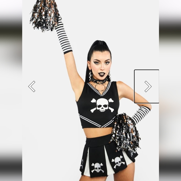Dolls Kill | Skirts | Deadly Cheerleader Costume Set Xxl | Poshmark